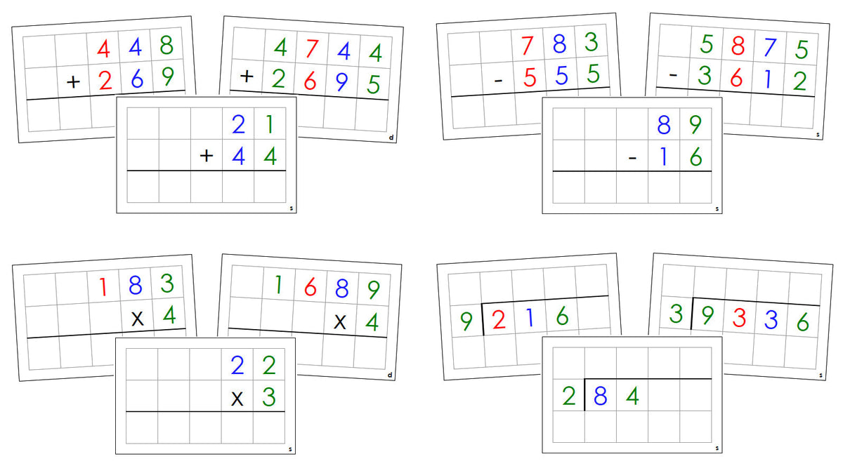 Montessori Math Operations Bundle - Montessori Print Shop