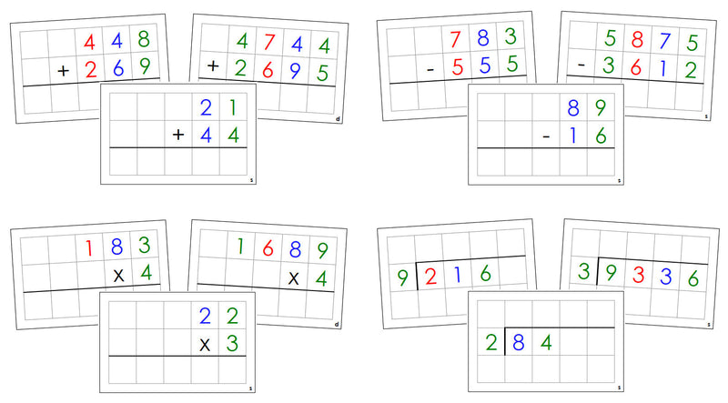 Montessori Math Operations Bundle - Montessori Print Shop