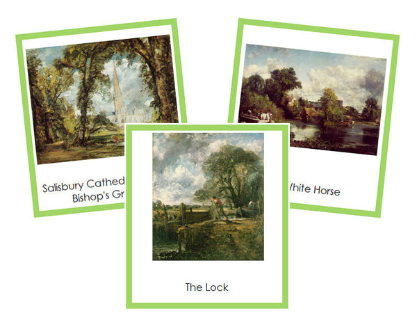 John Constable Art Cards (borders) - Montessori Print Shop