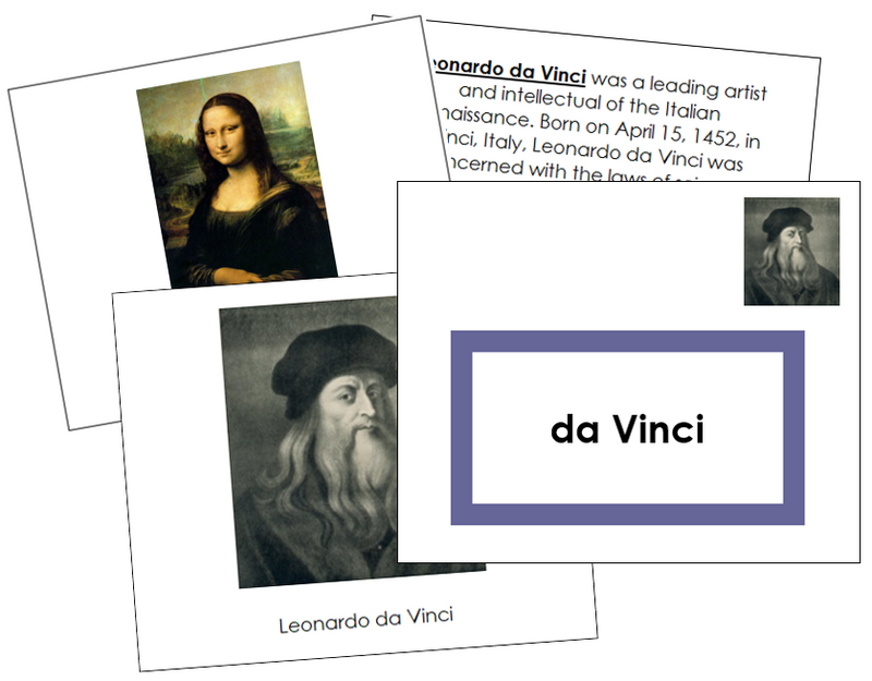 Leonardo da Vinci Art Book - Montessori Print Shop
