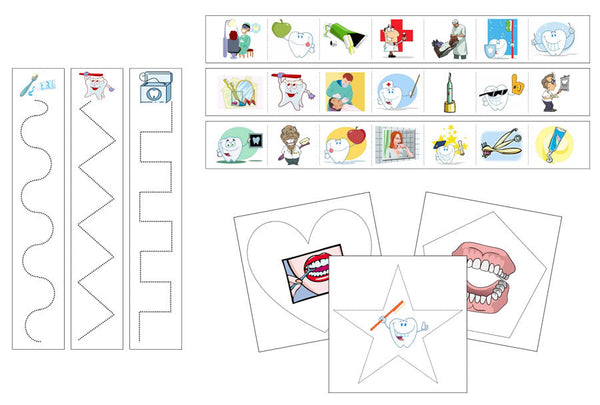 Dental Cutting Work - Montessori Print Shop Digital Download