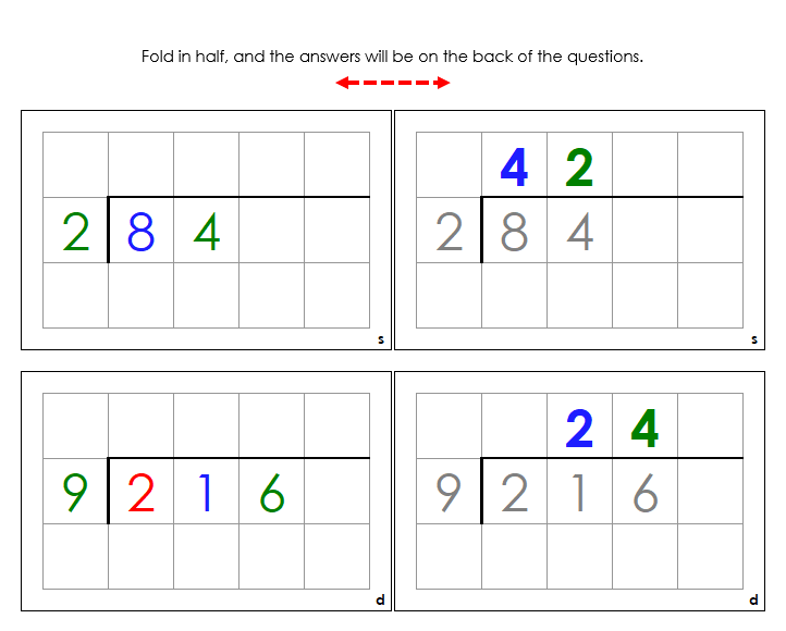 Division Command Cards - Montessori Print Shop Digital Download