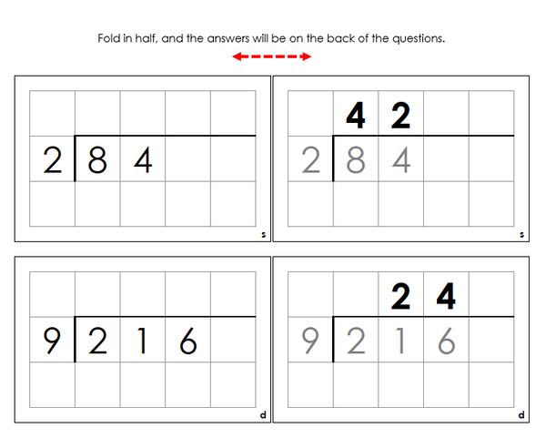 Math Operations Command Cards - Montessori Print Shop