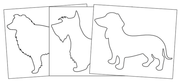 Dog Cutting & Pin Poke - Montessori Print Shop Digital Download