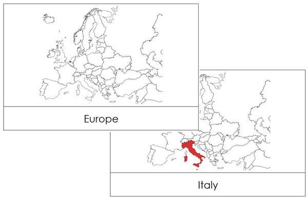 Europe Flashcards - Montessori Print Shop