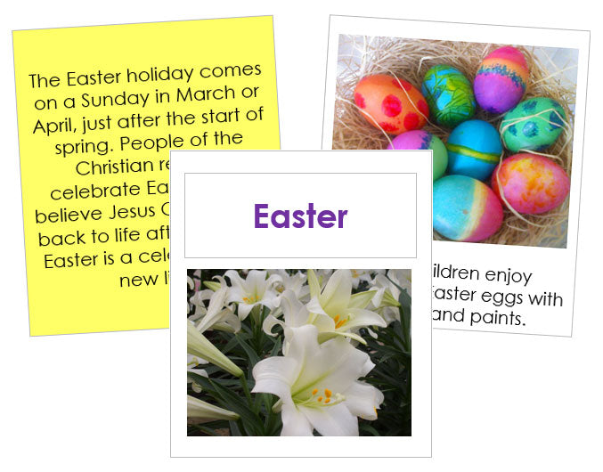 Easter Cards & Booklet - Montessori Print Shop Digital Download