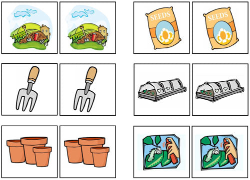 Garden Match-Up & Memory Game - Montessori Print Shop Digital Download
