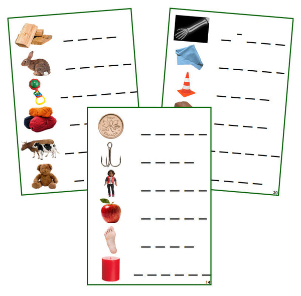 Green Phonogram Spelling Cards Set 2 (photos) - Montessori Print Shop