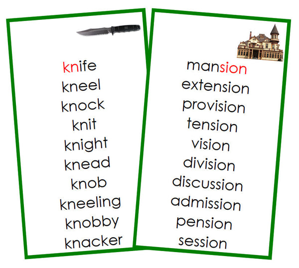 Montessori Green Language Series - Montessori Print Shop