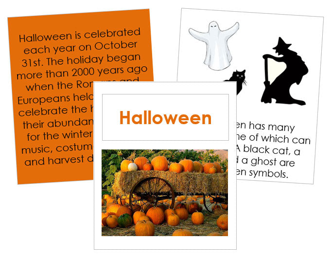 Halloween Cards & Booklet - Montessori Print Shop Digital Download