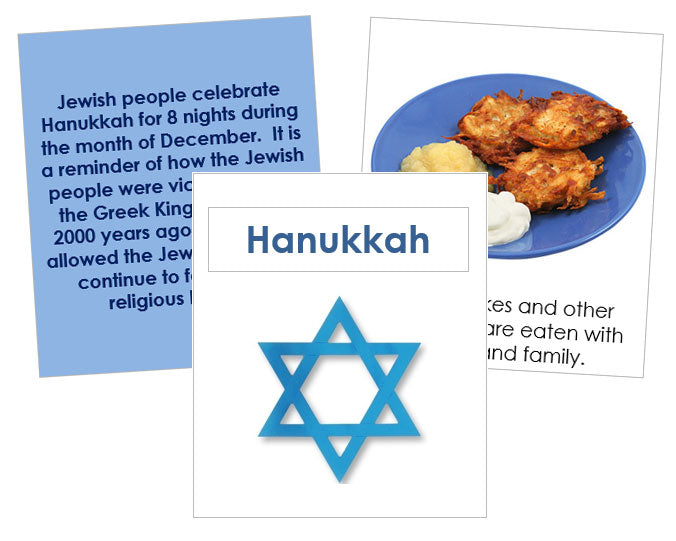 Hanukkah Cards & Booklet - Montessori Digital Download - Montessori ...