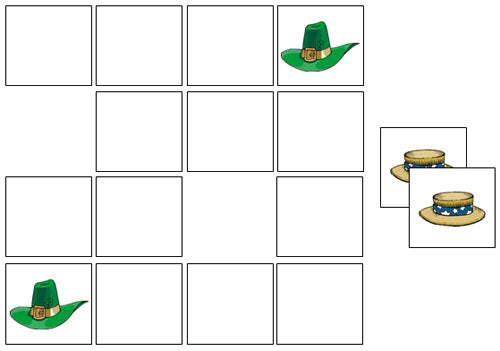 Hat Match-Up & Memory Game - Montessori Print Shop Digital Download