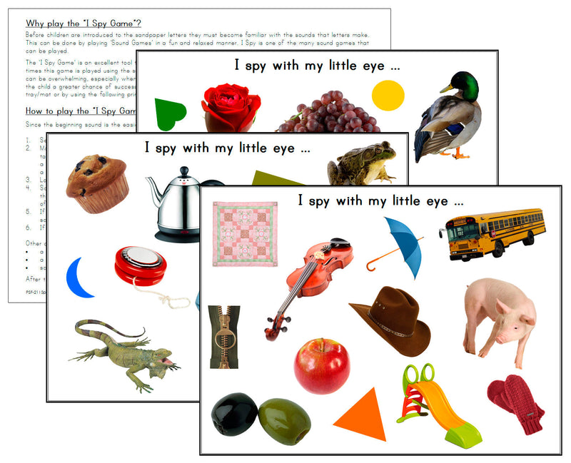 I Spy Sound Game - Montessori Print Shop