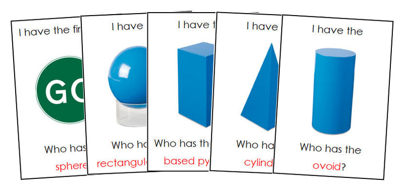 Primary Geometry Bundle - Montessori Print Shop Digital Download