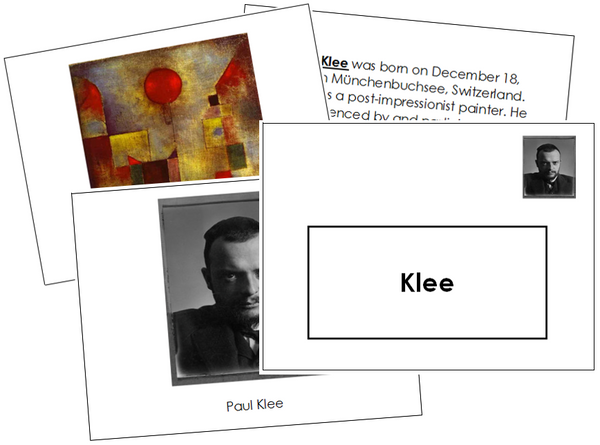 Paul Klee Art Book - Montessori Print Shop