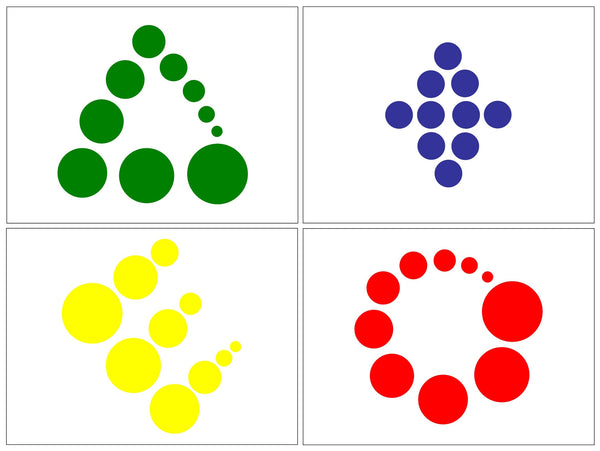 Knobless Cylinder Pattern Cards - Montessori Print Shop