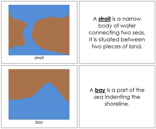 Montessori Land and Water Forms - Montessori Print Shop