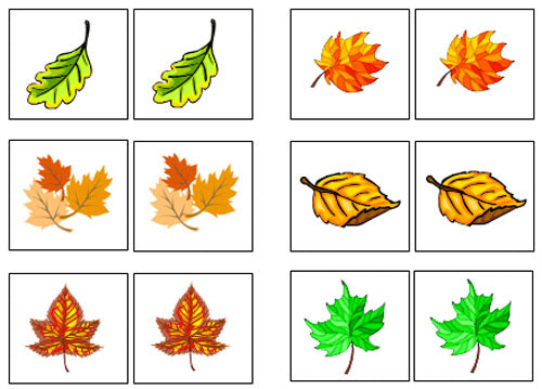 Leaf Match-Up & Memory Game - Montessori Print Shop Digital Download