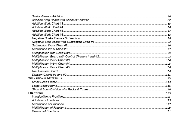 Primary Montessori Math Teaching Manual - Montessori Print Shop