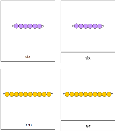 Montessori Bead Nomenclature Cards - Montessori Print Shop