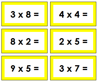 Montessori Multiplication Equation Slips (color-coded) - Montessori ...