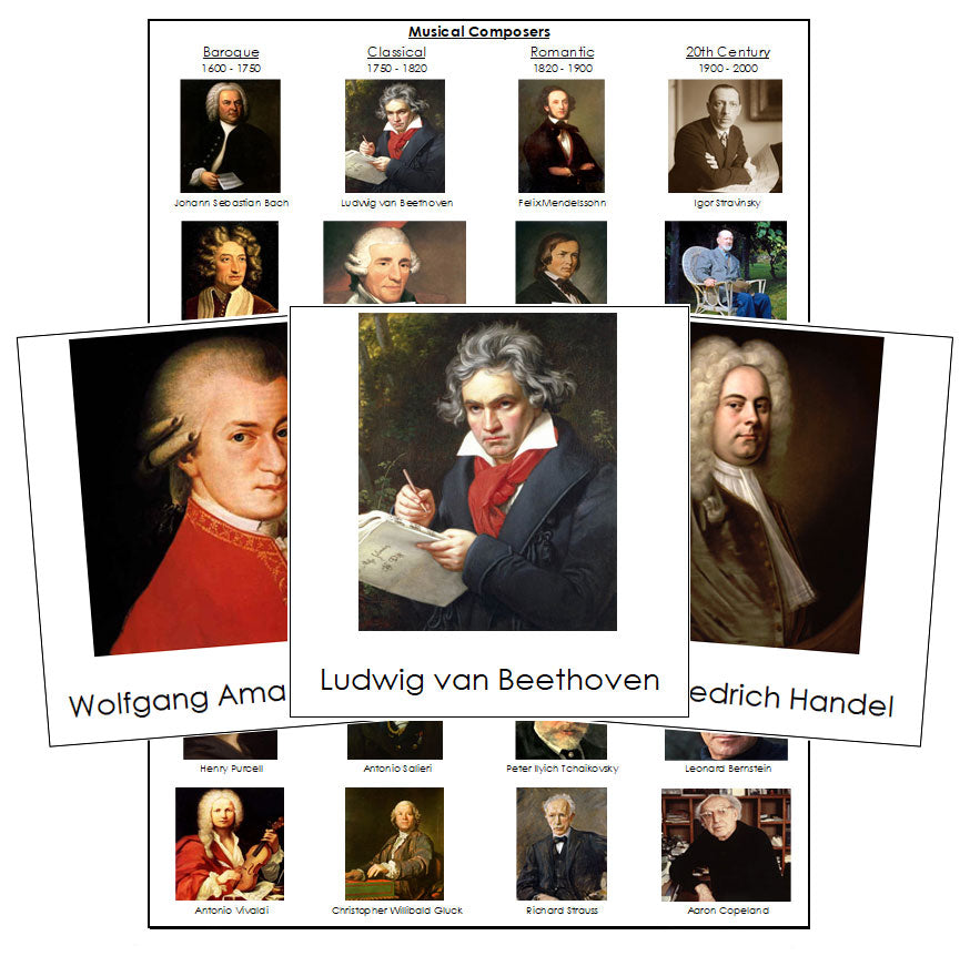 Musical Composers - Montessori Digital Download - Montessori Print Shop