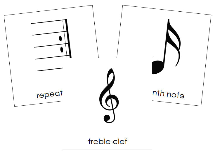 Musical Notes & Symbol Cards - Montessori Print Shop