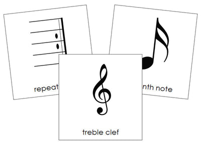 Musical Notes & Symbol Cards - Montessori Print Shop