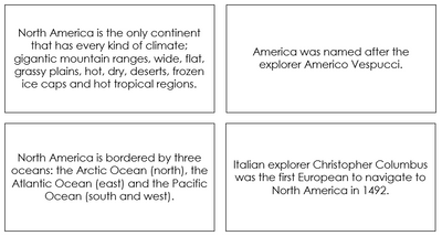 North America Deluxe Continent Bundle - Montessori Print Shop