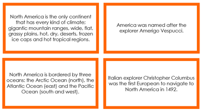 North America Deluxe Continent Bundle - Montessori Print Shop