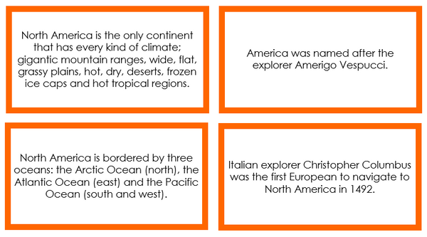 North America Deluxe Continent Bundle - Montessori Print Shop