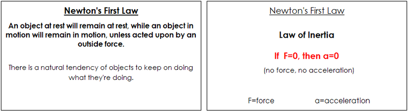 Newton's 3 Laws of Motion by Montessori Print Shop