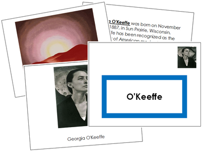 Georgia O'Keeffe Art Book (border) - Montessori Print Shop