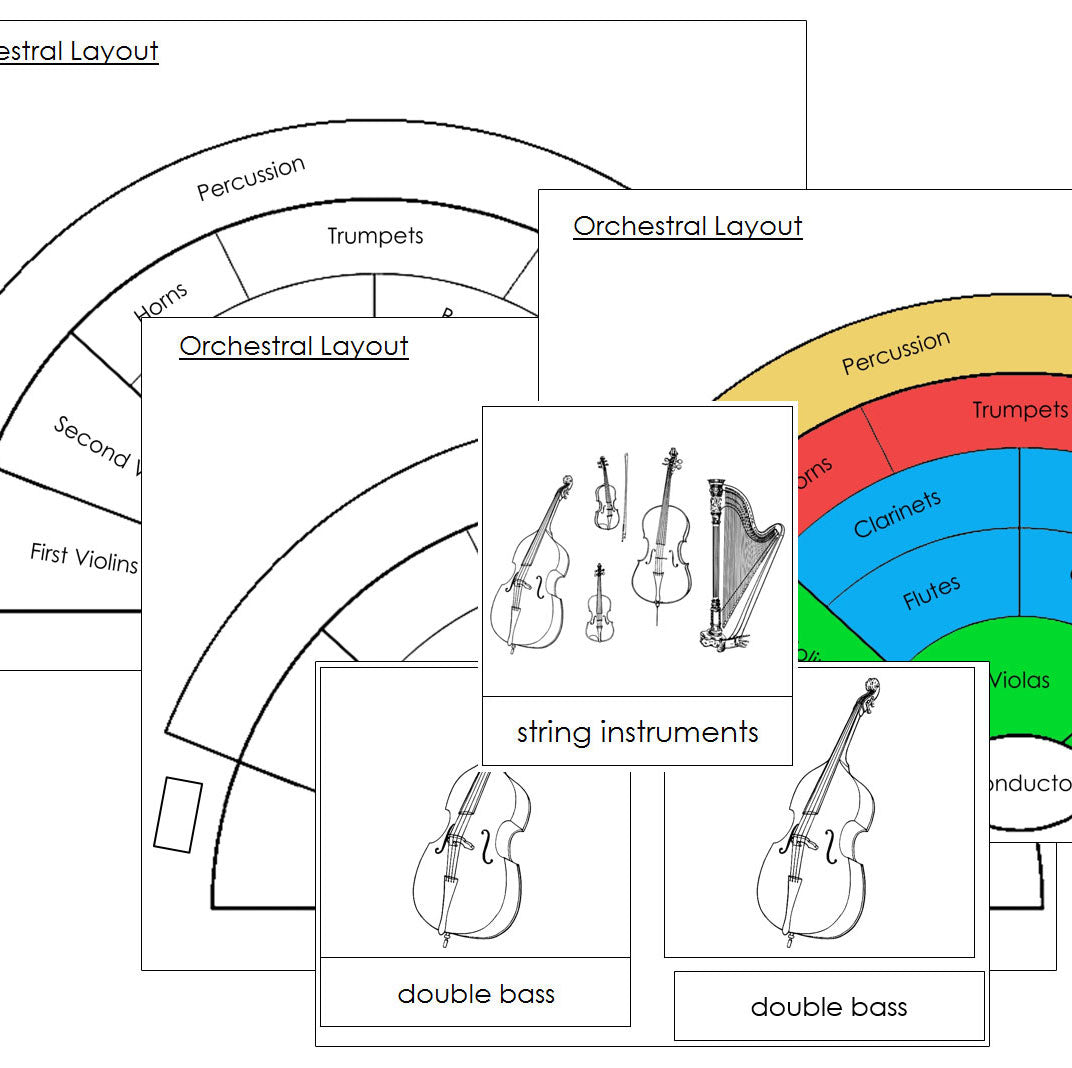 Orchestral Instruments & Seating - Montessori Print Shop Digital Download