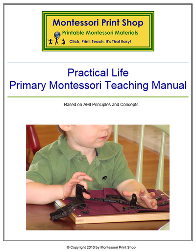 Primary Montessori Practical Life Teaching Manual - Montessori Print Shop
