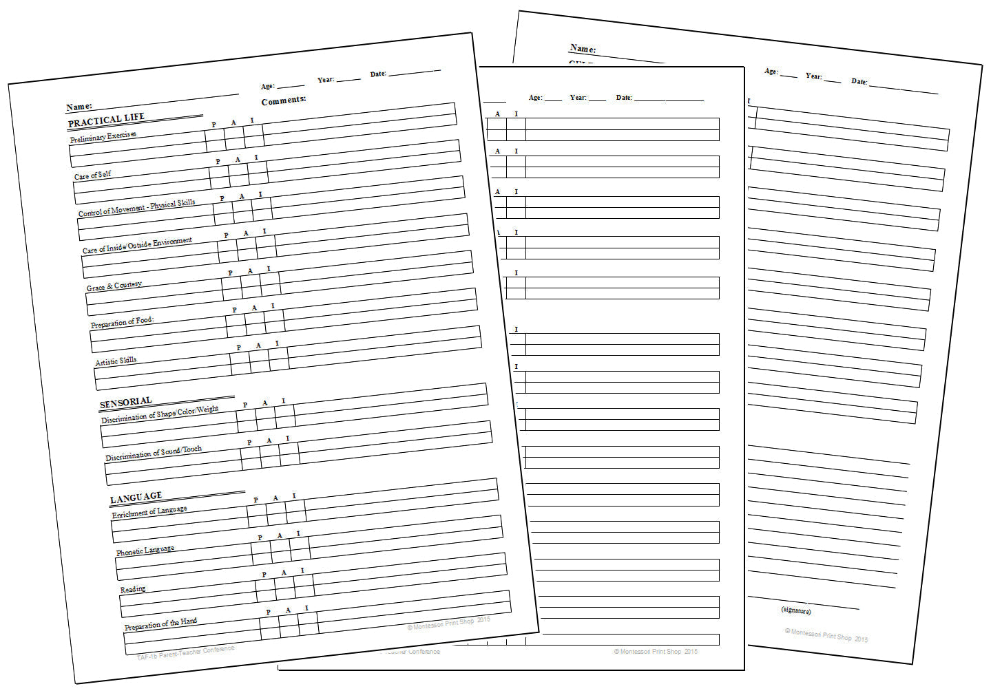 Parent Teacher Conference Form Montessori Print Shop parent-teacher-conference-form-montessori-print-shop