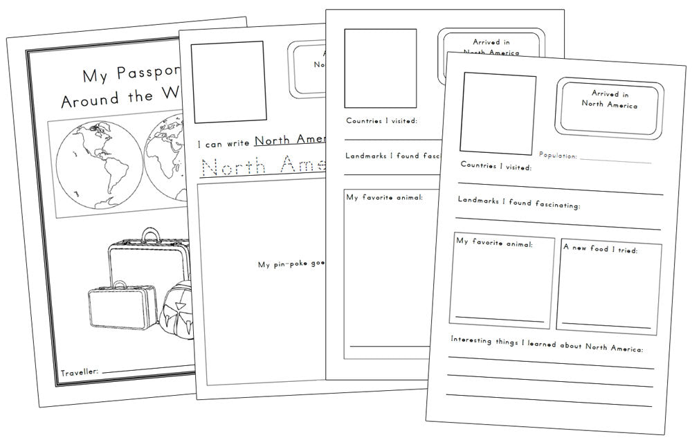 My Geography Passport - Montessori Print Shop