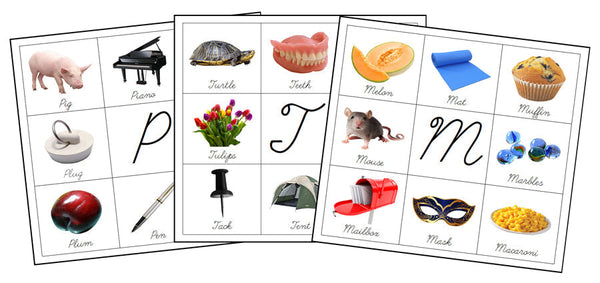 Phonetic Letter Mats (Capitals, Cursive) - Montessori Print Shop ...