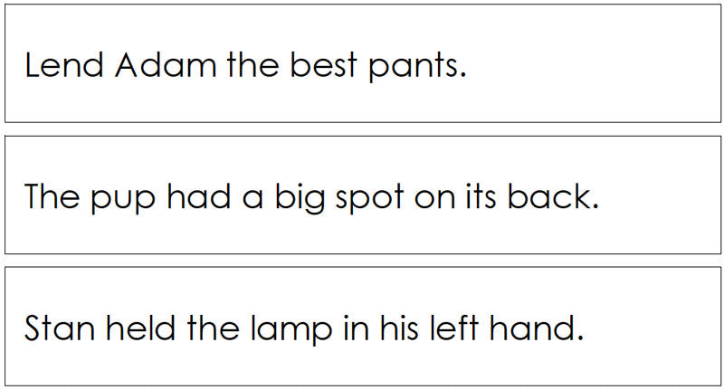 Phonetic Sentences (Level 2) - Montessori Print Shop Digital Download