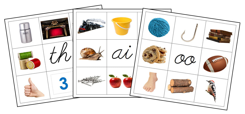 Phonogram Letter Mats (cursive) - Montessori Print Shop