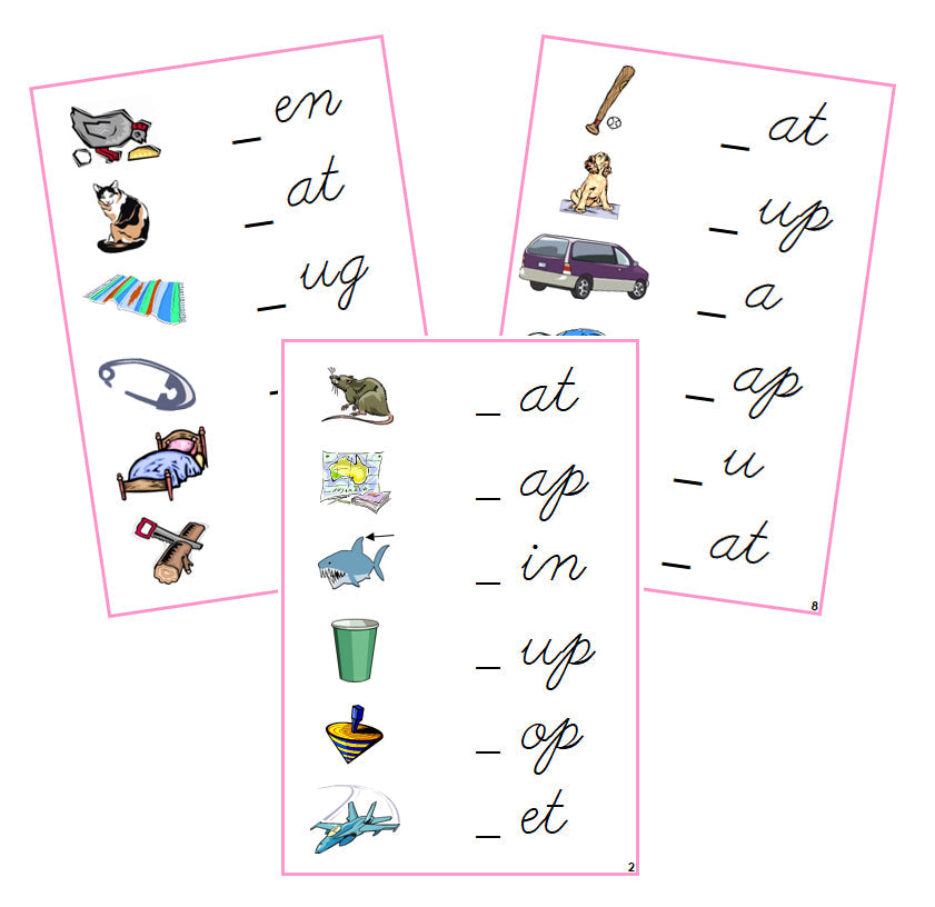 Pink Series - Cursive - Montessori Print Shop