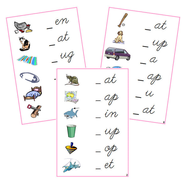 Pink Series - Cursive - Montessori Print Shop