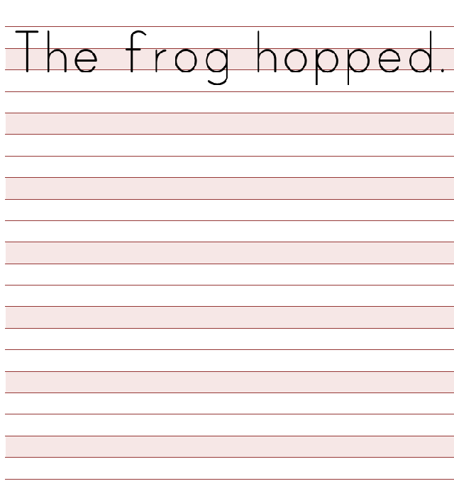 Montessori Pink-Lined Writing Paper - Montessori Print Shop