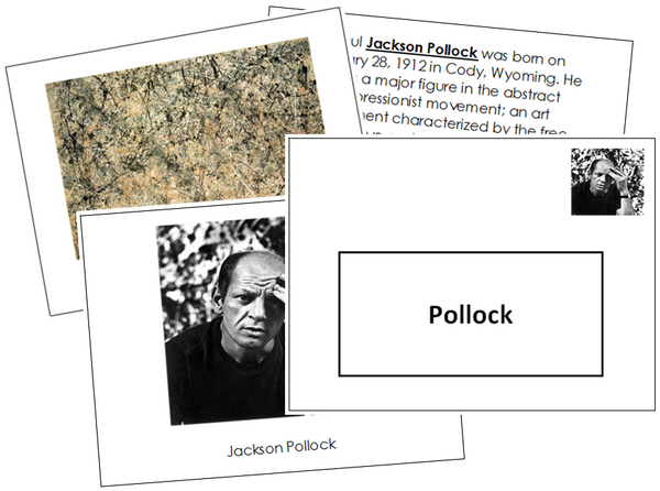 Jackson Pollock Art Book - Montessori Print Shop