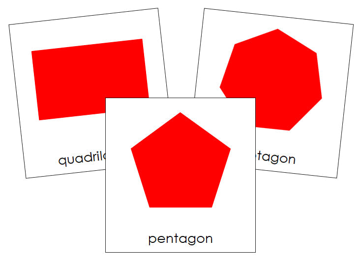 Types of Polygons 3-Part Cards - Montessori Print Shop
