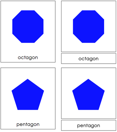 Polygon 3-Part Cards - Montessori Print Shop