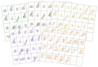Montessori Moveable Alphabet Letters (cursive) - Montessori Print Shop ...