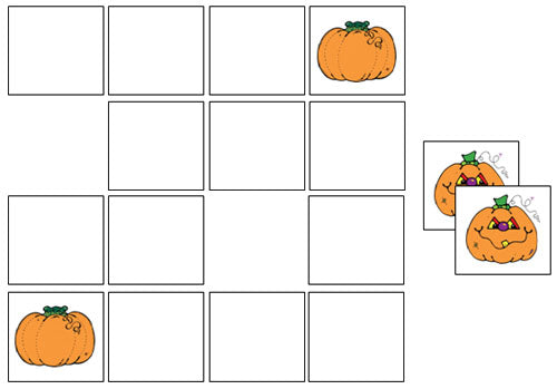 Pumpkin Match-Up & Memory Game - Montessori Print Shop Digital Download