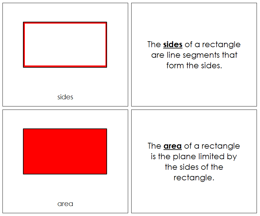 Study of a Rectangle Book - Montessori Print Shop Digital Download