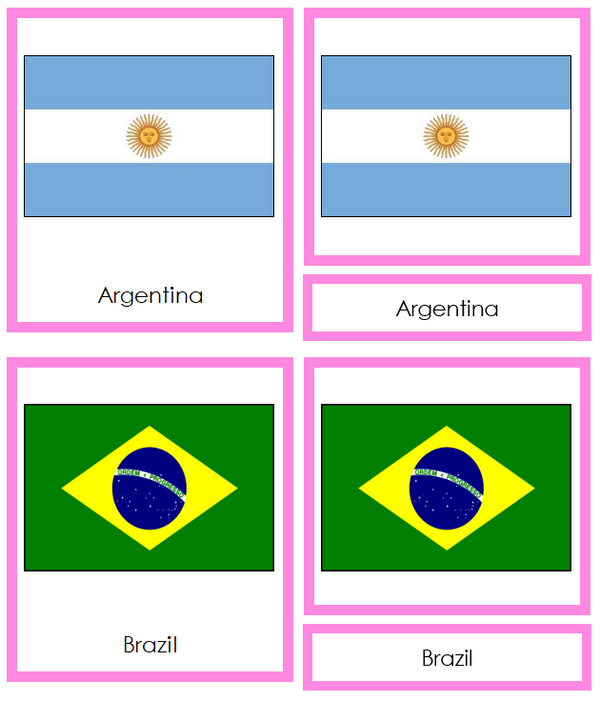South America Deluxe Continent Bundle - Montessori Print Shop